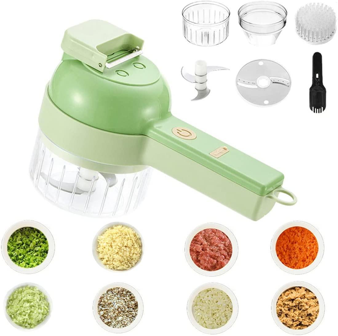 4 in 1 Portable Electric Vegetable Cutter Set – Trandy Bazar